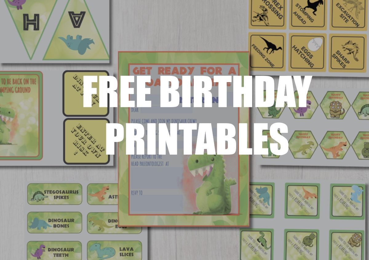 Free Birthday Party Printables