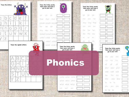 Free Phonics Worksheets